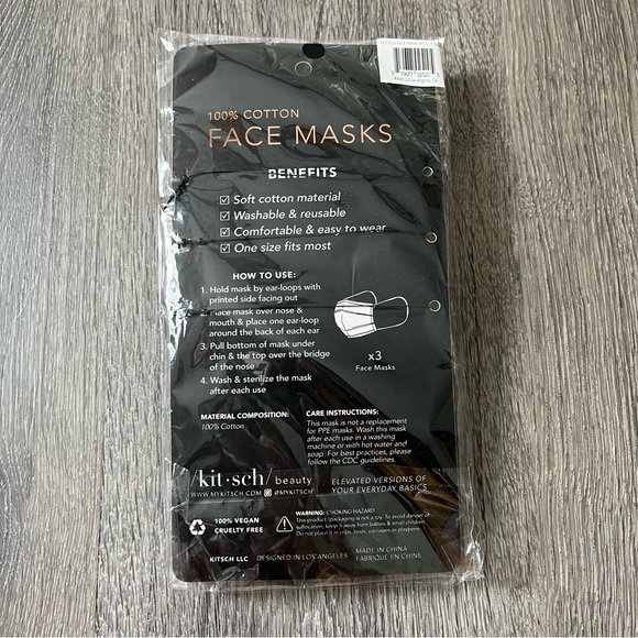 Kitsch | Accessories | Kitsch Blush 0 Cotton Face Mask Set | Poshmark